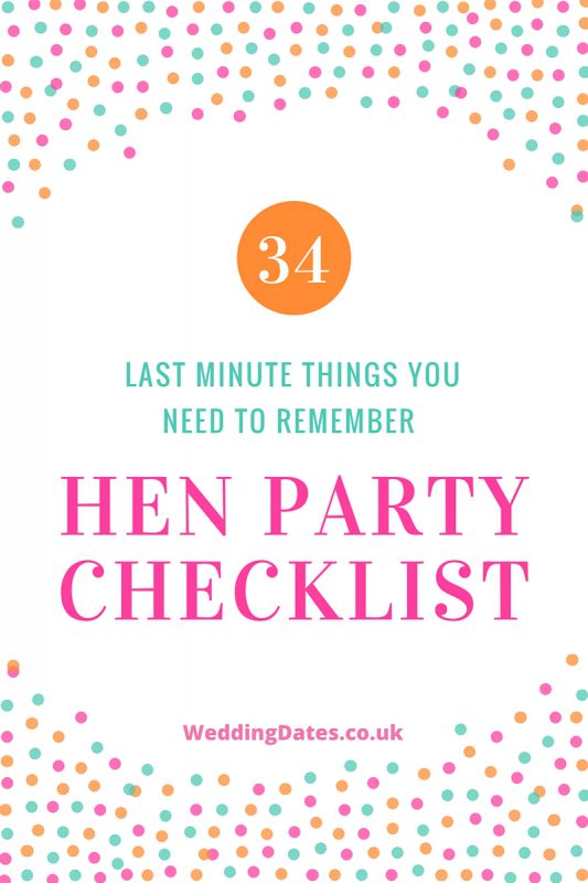 Hen Party Checklist: 34 Last Minute Tasks Before You Leave